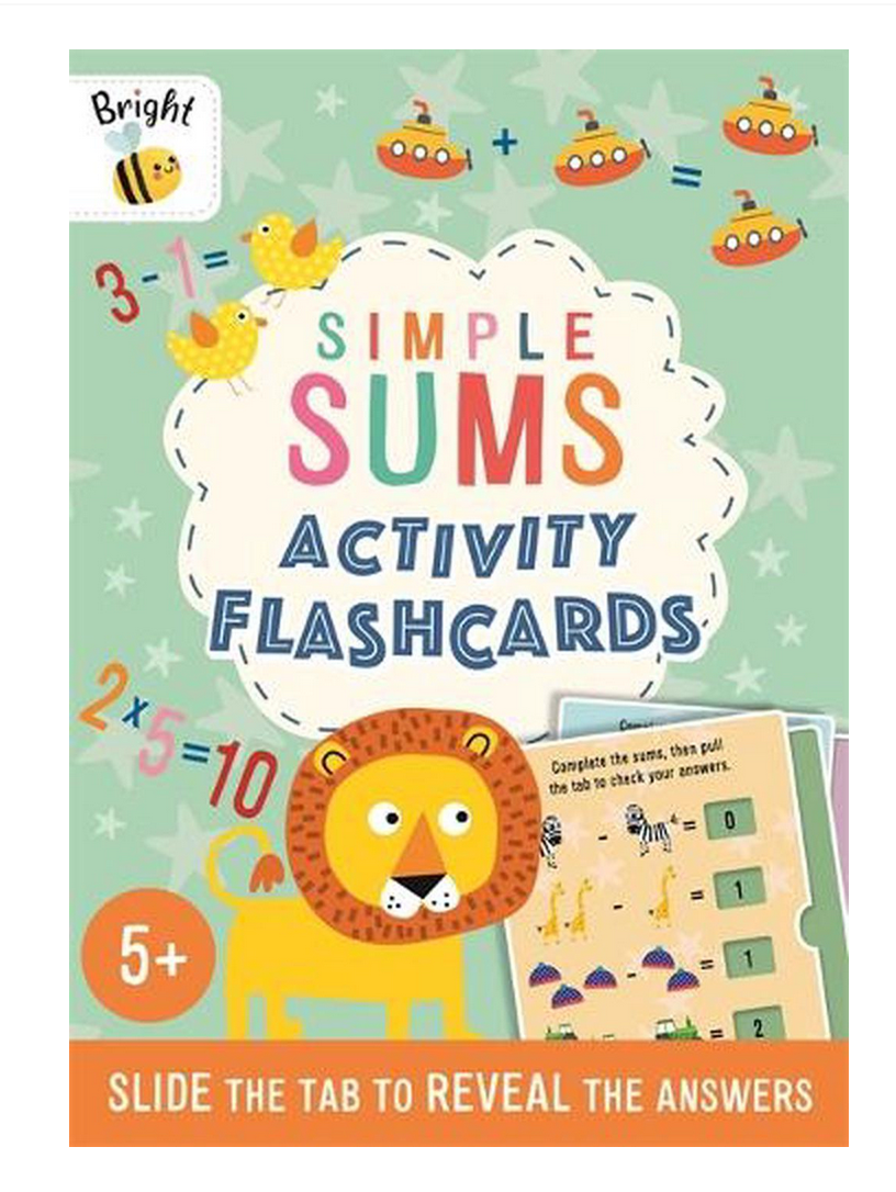 Bright Bee Simple Sums Activity Flashcards – Kinderplay Playthings