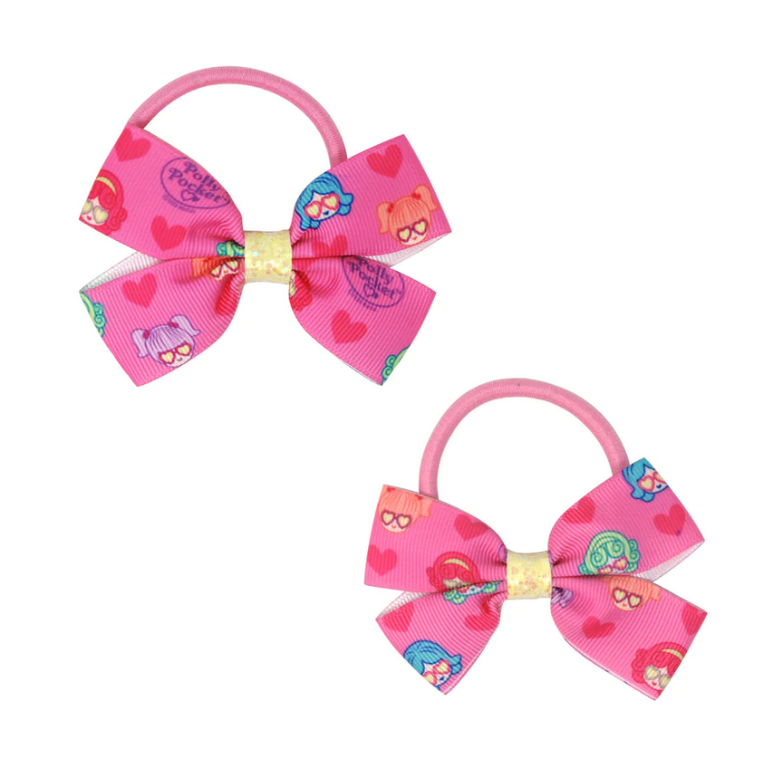Pink Poppy Polly Pocket Bow Hair Elastics Pack – Kinderplay Playthings