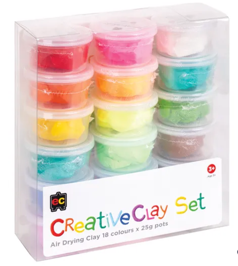 Modelling Clay Pack of 15 Colours 25g Pots – Kinderplay Playthings