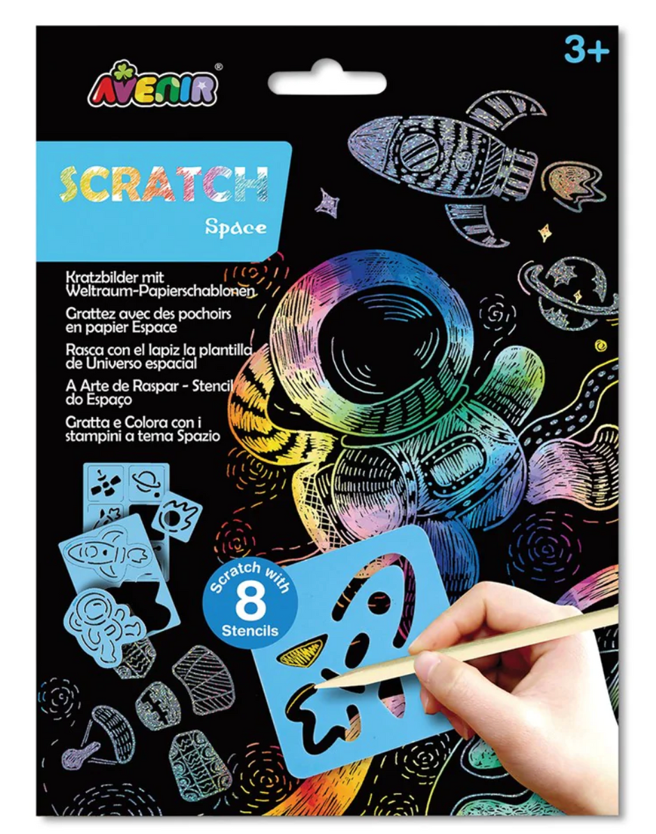 Avenir Space Scratch Art – Kinderplay Playthings