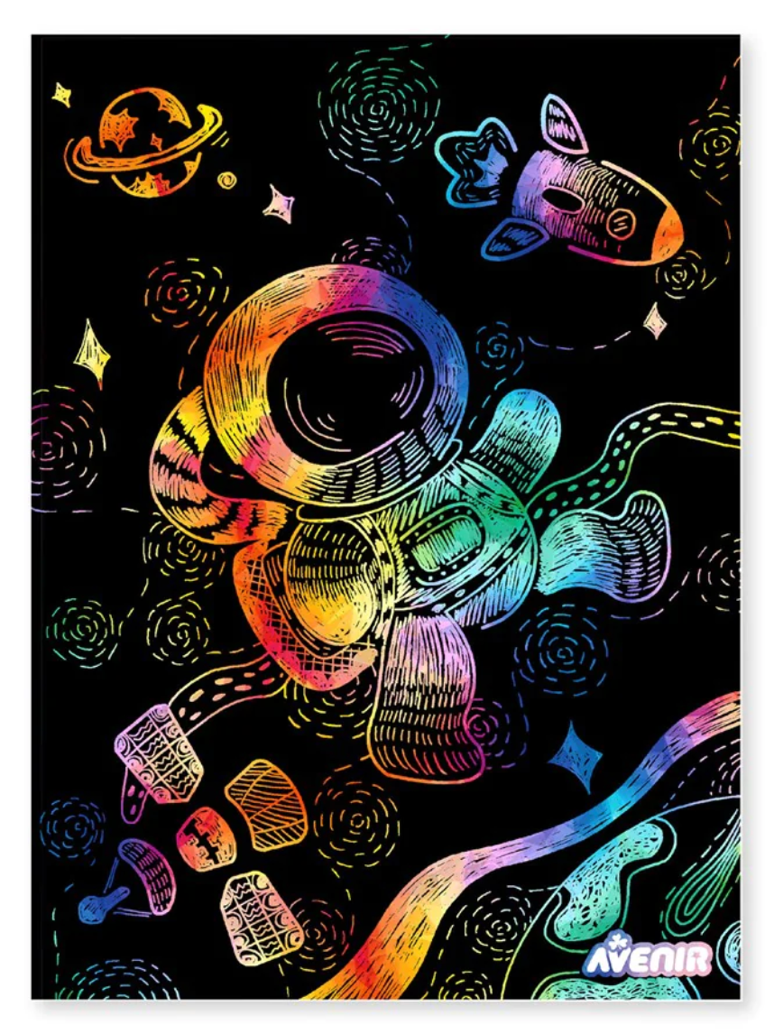 Avenir Space Scratch Art – Kinderplay Playthings