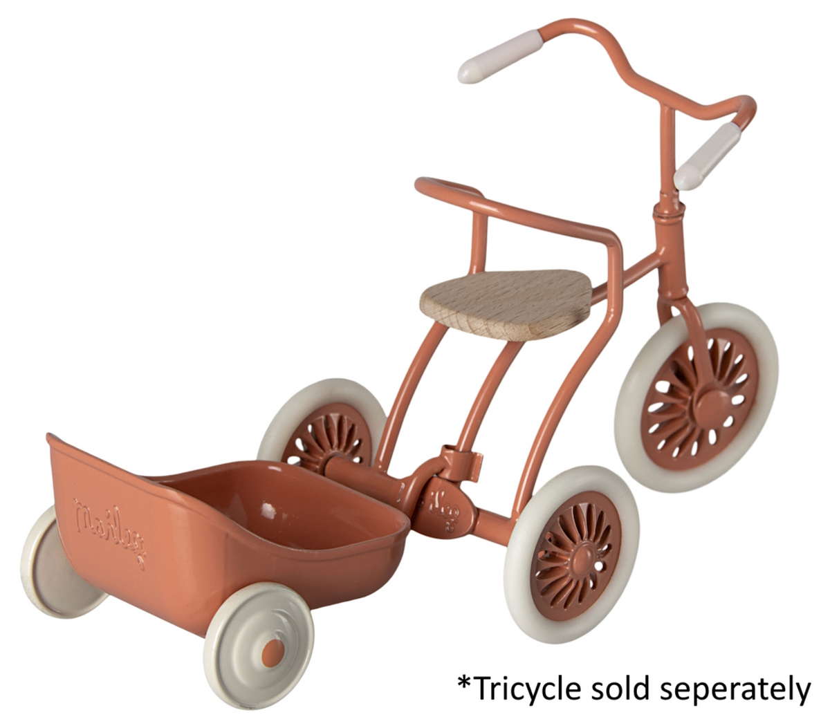 Maileg Tricycle Trailer Coral – Kinderplay Playthings