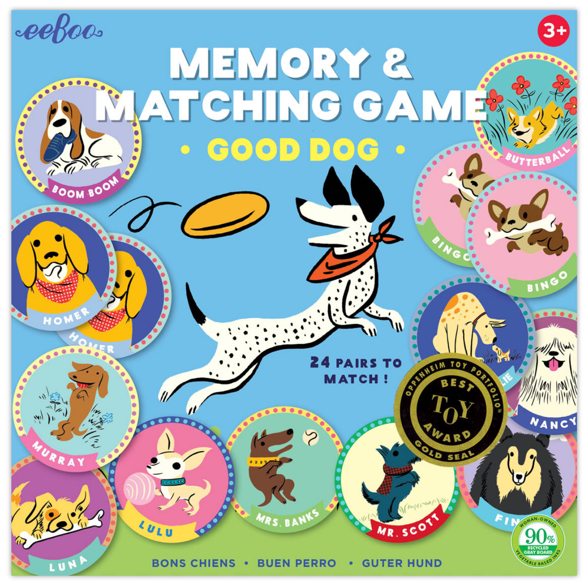 Eeboo Good Dog Memory Game – Kinderplay Playthings