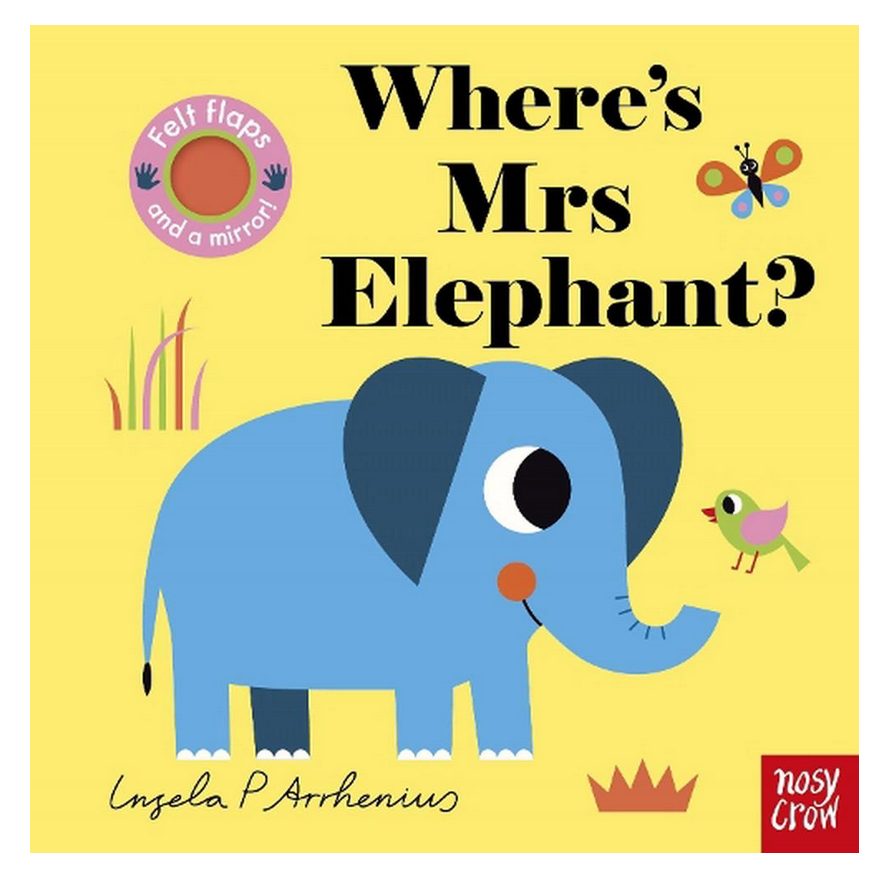 Where's Mrs Elephant - Board Book with Felt Flaps – Kinderplay Playthings