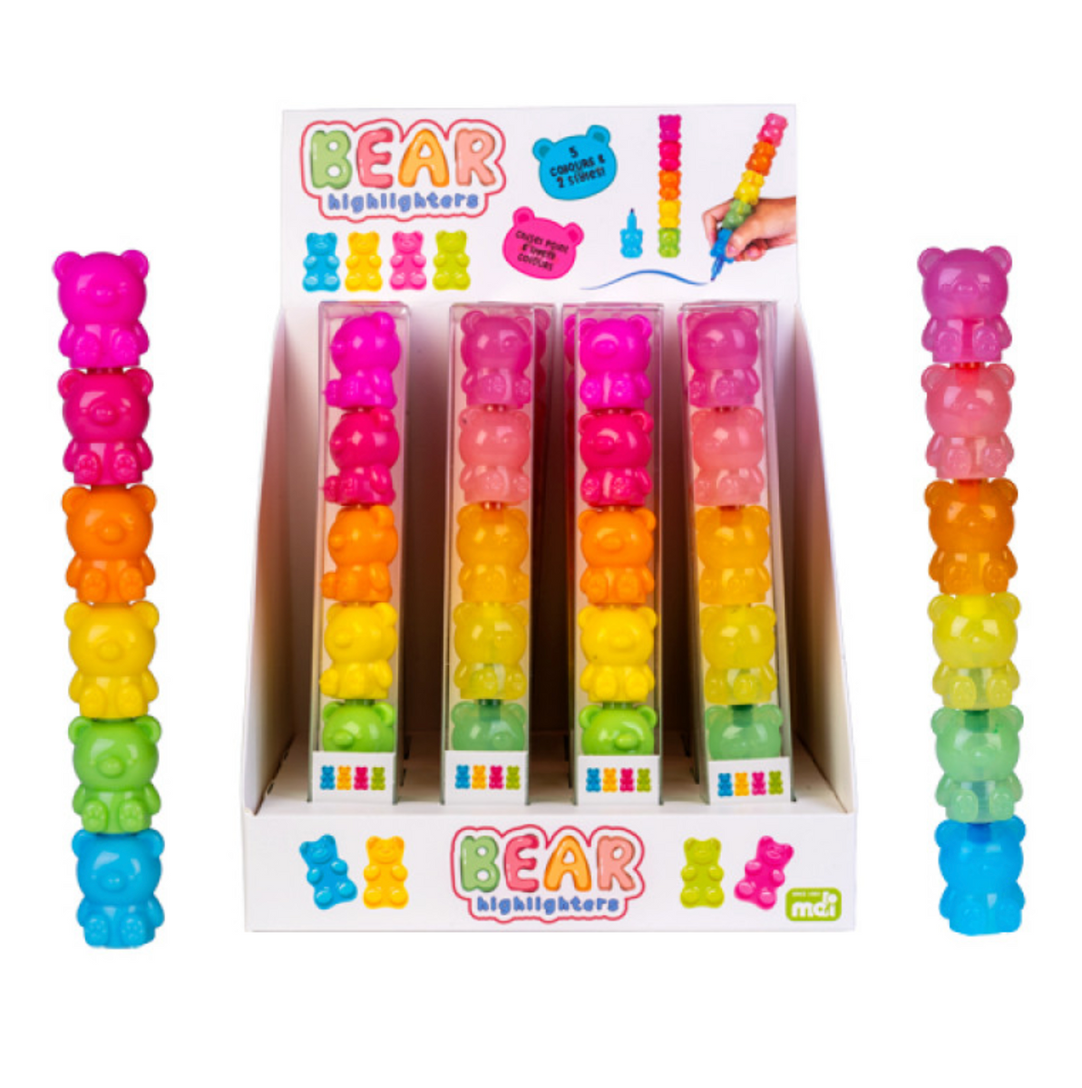Rainbow Stacking Bear Highlighter – Kinderplay Playthings