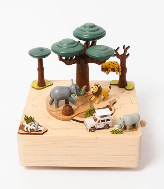 Wooderful Life African Safari Music Box – Kinderplay Playthings